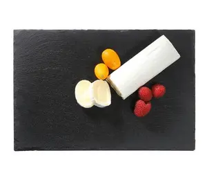 CILIO Slate Serving Board For Cheese And Appetizers, Round