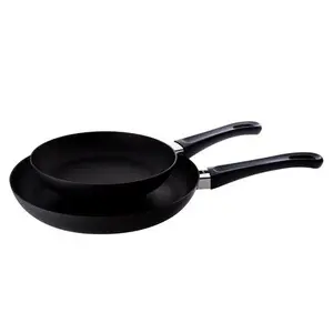 SCANPAN Classic 2 Piece Fry Pan Set, 8" & 10.25 - Black