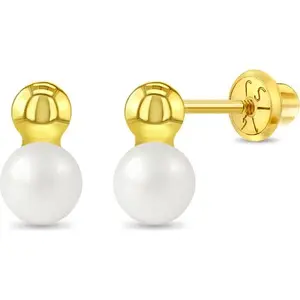 IN SEASON JEWELRY 14k Simulated Pearl Drop Earrings - White