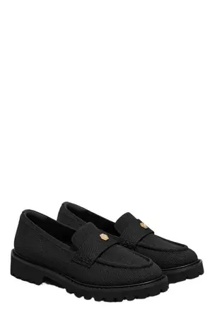 Vivaia Round-toe Platform Loafers - Black