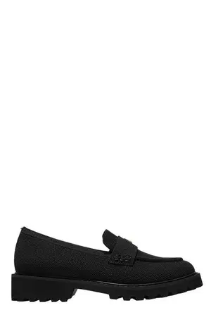 Vivaia Round-toe Platform Loafers - Black