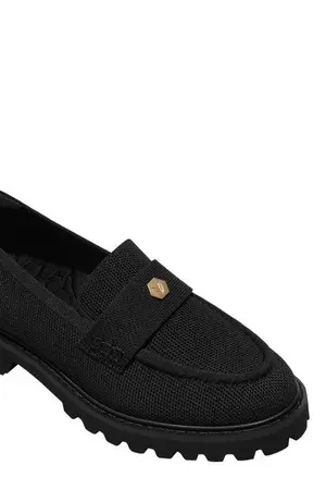 Vivaia Round-toe Platform Loafers - Black