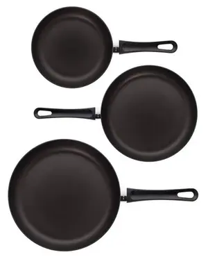 SCANPAN Classic 3-piece Skillet Set - Black