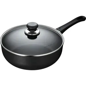 SCANPAN Classic 4 Quart Deep Saute Pan With Lid - Black