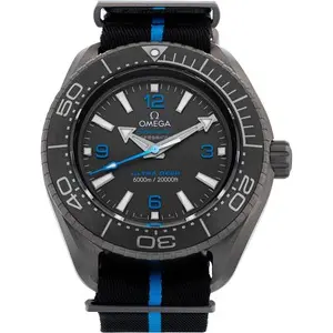 WATCHFINDER & CO. Omega Planet Ocean Strap Watch - Black