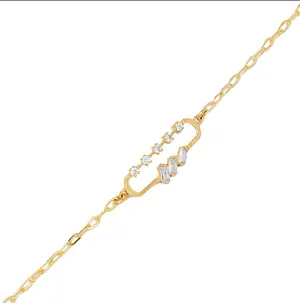 MAZIN JEWELS Alice Chain Bracelet - Gold