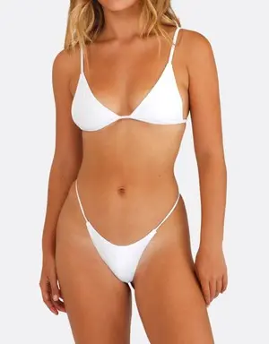 MINIMALE ANIMALE G Money Thong Bikini Bottom - White