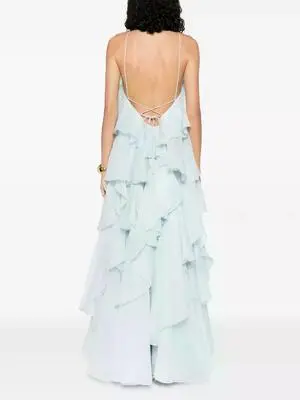 Aje Pandorea Layered Maxi Dress - Blue
