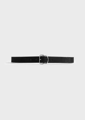 TOTEME Swirl Suede Belt - Black