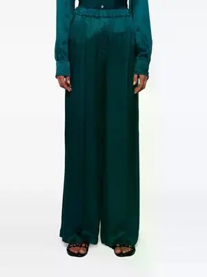 Loewe Wide Leg Silk Trousers