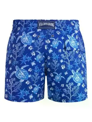 Vilebrequin X-ray Turtles Swim Shorts - Blue