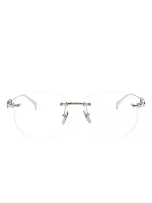Gucci Rimless Glasses - Silver