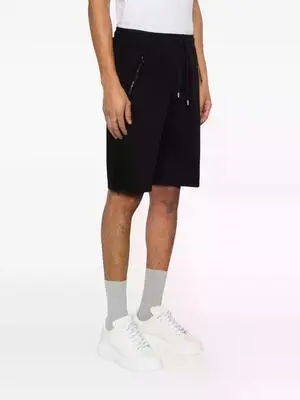 C.P. COMPANY Cotton Fleece Shorts - Blue