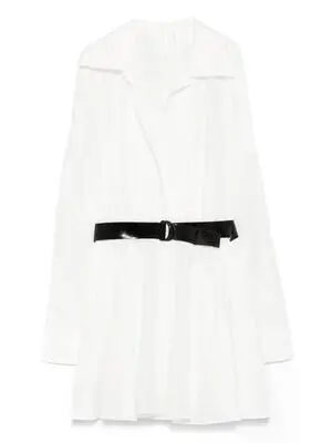 Norma Kamali Mini Shirt Dress - White