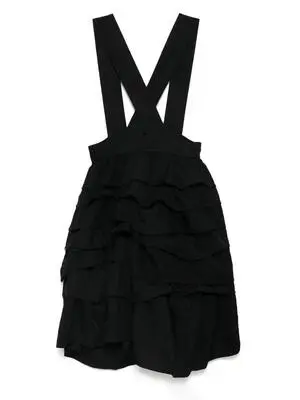BLACK COMME DES GARÇONS Raw Edge Pinafore Dress