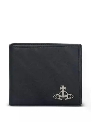 VIVIENNE WESTWOOD Orb-plaque Bi-fold Wallet - Black
