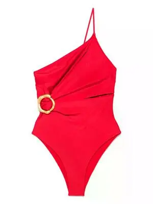 Cult Gaia Asymmetric One-piece Swimsuit - Red