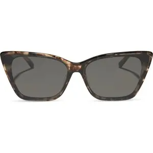 DIFF 61mm Cat Eye Sunglasses - Espresso Tortoise/grey