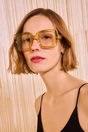 Ulla Johnson Daphne Oversized Sunglasses - Ochre