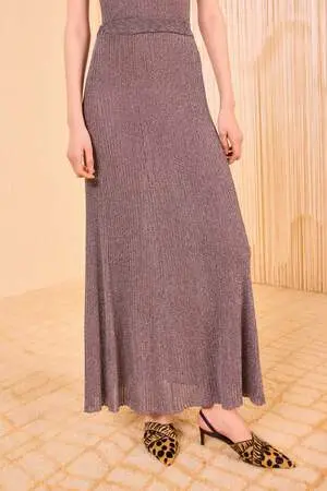 Ulla Johnson Renae Rib-knit Maxi Skirt - Pewter