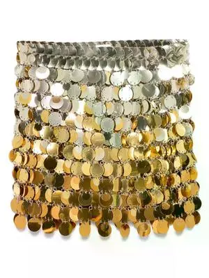 Rabanne Gradient-effect Mini Skirt - Gold