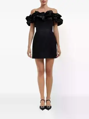 POST MERIDIEM Meringue Mini Dress - Black