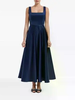 POST MERIDIEM Decorated-bodice Midi Dress