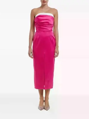 POST MERIDIEM Satin Midi Dress