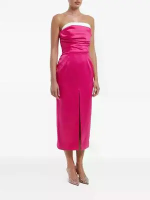 POST MERIDIEM Satin Midi Dress