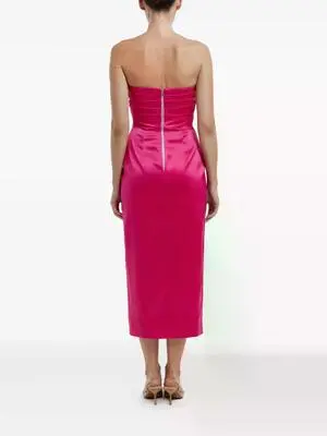POST MERIDIEM Satin Midi Dress