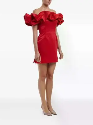 POST MERIDIEM Meringue Mini Dress - Red