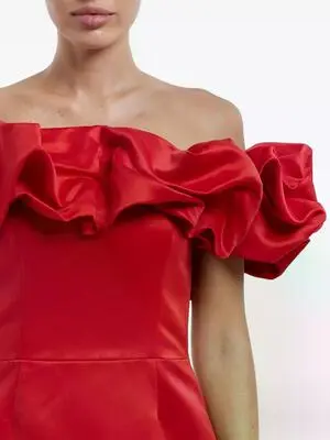 POST MERIDIEM Meringue Mini Dress - Red