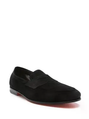 Santoni Suede Loafers