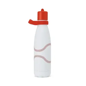 S'WELL Original Bottle With Flip Straw Cap, 17 Oz - Homerun