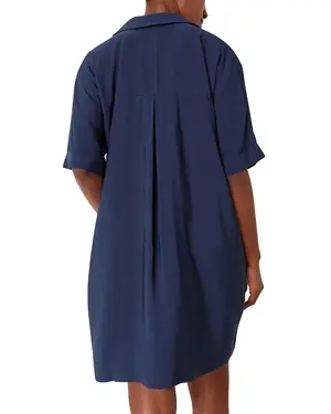 Whistles Melanie Cocoon Dress - Navy