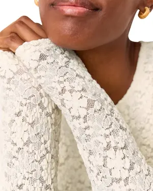 Whistles Lace Long-sleeve Top