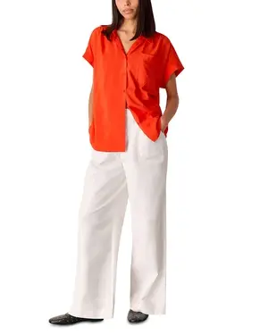 Whistles Nicola Button-front Shirt - Red