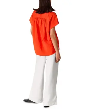 Whistles Nicola Button-front Shirt - Red