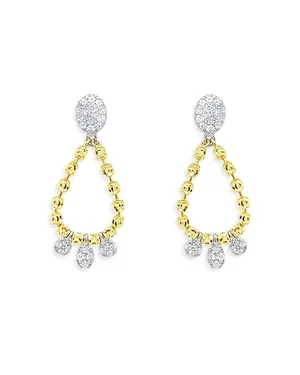 Meira T 14k Diamond Loop Earrings - Gold