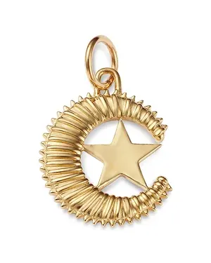 Bloomingdale'S 14k Yellow Moon & Star Charm Pendant - Gold