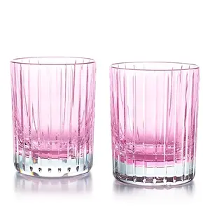 THE MARTHA, BY BACCARAT Harmonie Pastel Tumblers, Set Of 2 Pastel Pink