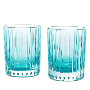 THE MARTHA, BY BACCARAT Harmonie Pastel Tumblers, Set Of 2 - Turquoise