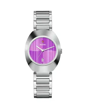 RADO Diastar Original Automatic Watch, 30mm - Purple/silver