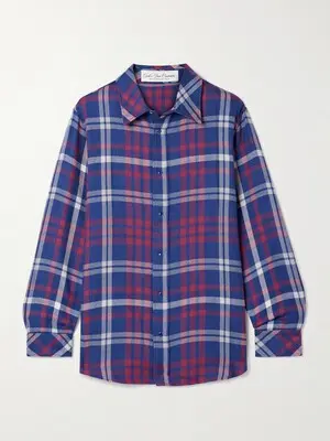 GOD’S TRUE CASHMERE Checked Cashmere Shirt
