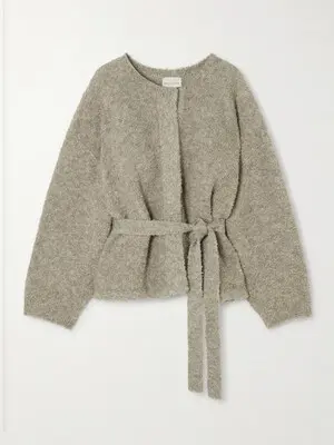 DEIJI STUDIOS Pod Belted Bouclé Cardigan