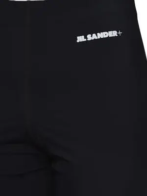 JIL SANDER Cotton Biker Shorts - Black