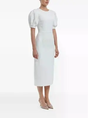POST MERIDIEM Voluminous-sleeve Midi Dress