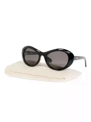 Jacquemus Logo-print Sunglasses - Black