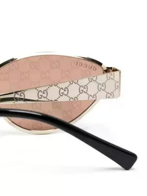 Gucci Gg-motif Cat-eye Sunglasses