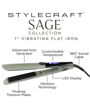STYLECRAFT Sage 1" Vibrating Flat Iron